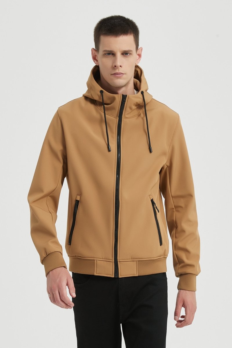 Veste Homme à Capuche – Style Urbain et Confort Souple Camel ALFRED ...
