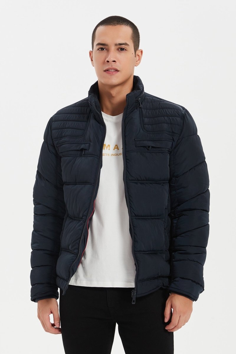 Doudoune matelassée en bandes JONATHAN pour homme | Kymaxx – KYMAXX